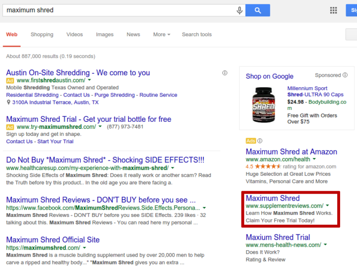 Maximum Shred SCAM - $87 Product with $4 of Ingredients