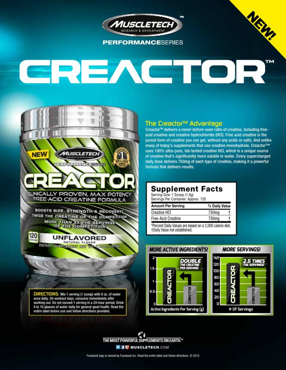 MuscleTech Creactor - MAXIMUM Strength Creatine!