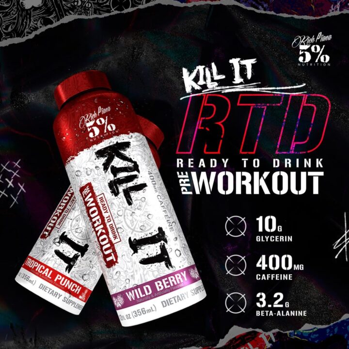 5% Nutrition KILL IT RTD: Rich Piana Power in the Palm of Your Hands