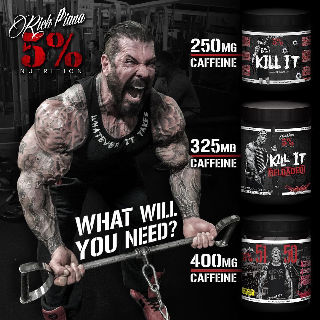 5% Nutrition's Kill It RELOADED Does Rich Piana Proud