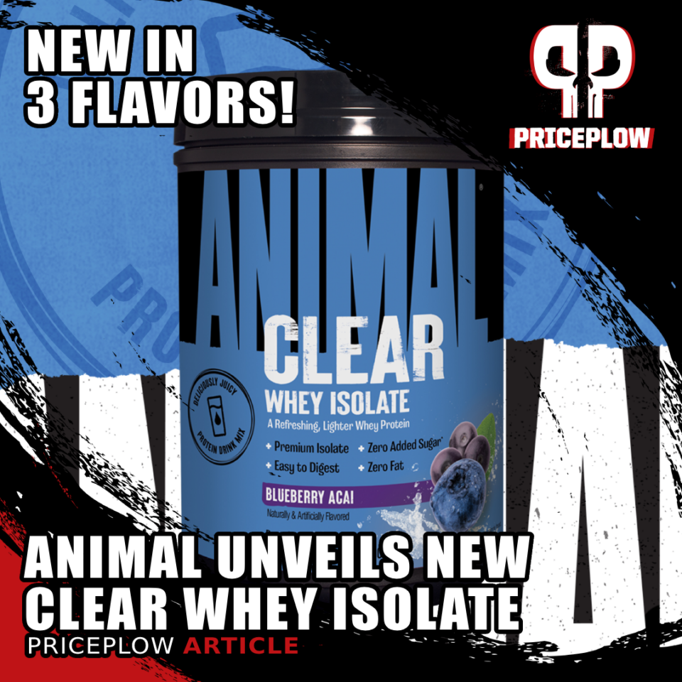 Animal CLEAR Whey Isolate Launched in Three Flavors