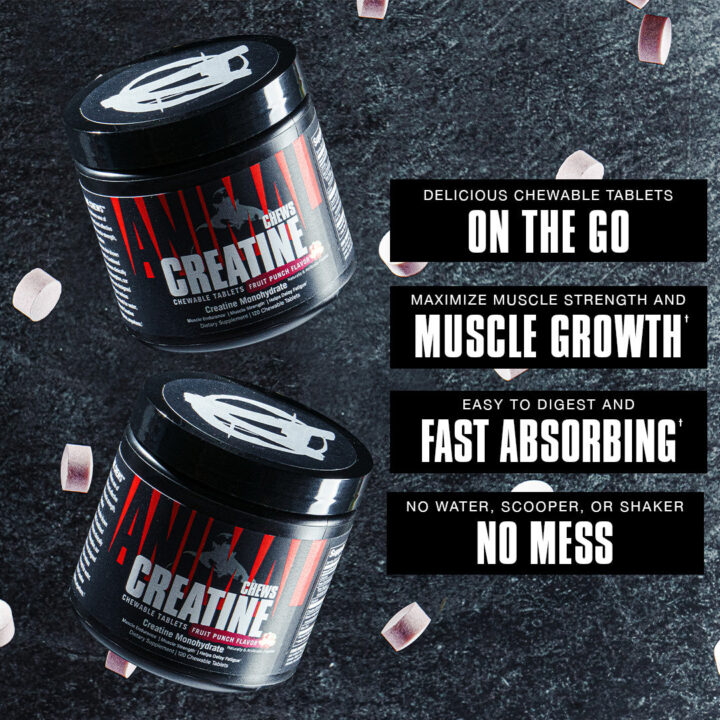 Muscle Glycogen Reload: Sugar, Dextrose, and Animal Creatine Chews