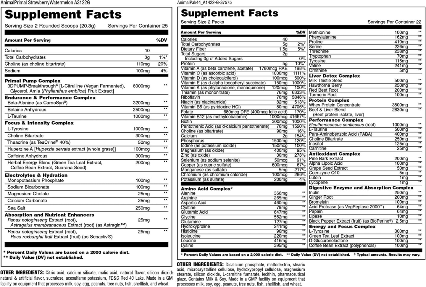 The Animal Double Stack: Primal Pre-Workout and Animal Pak Stacked to Save