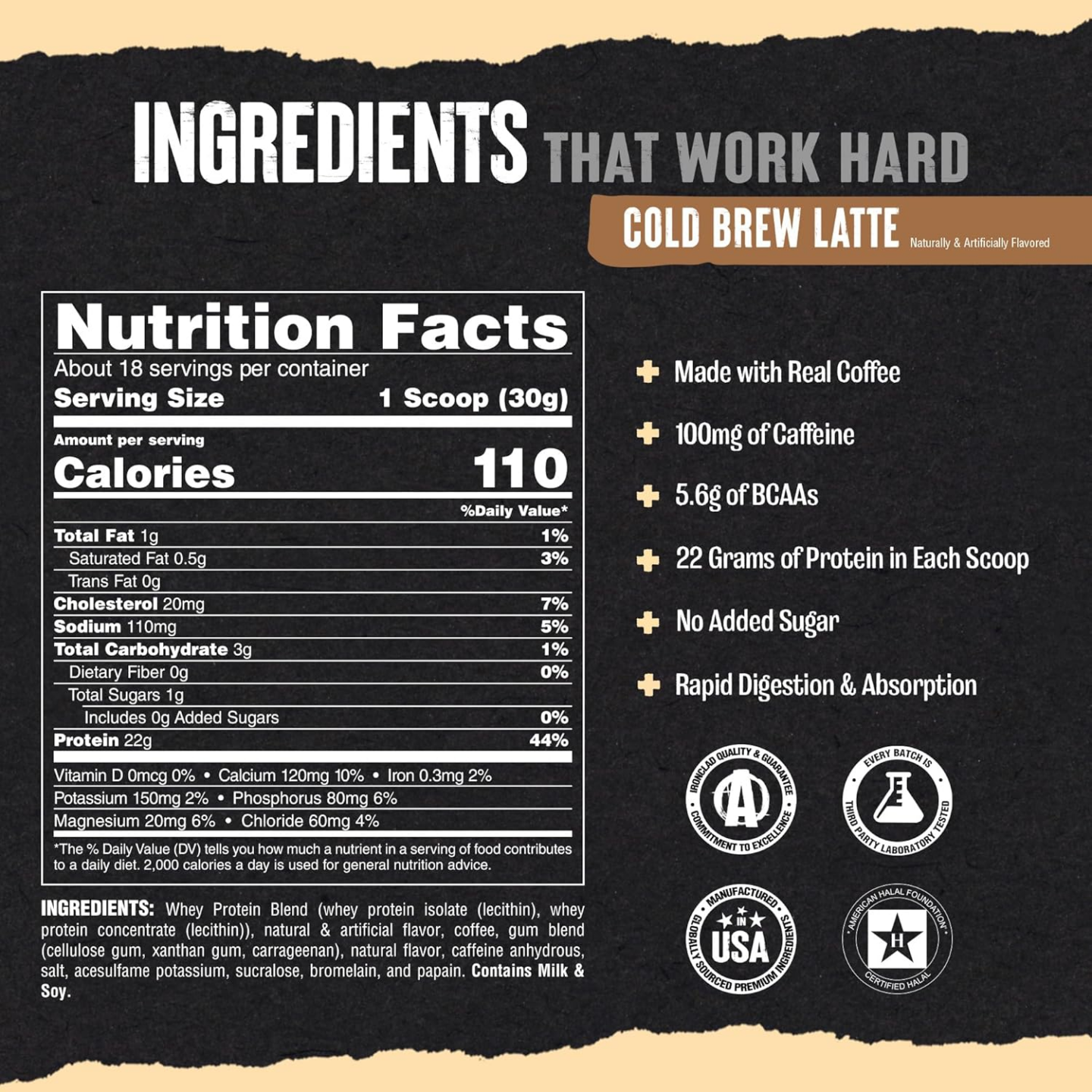Animal Isolate Loaded Whey Protein Now in Caffeinated Cold Brew Latte ...