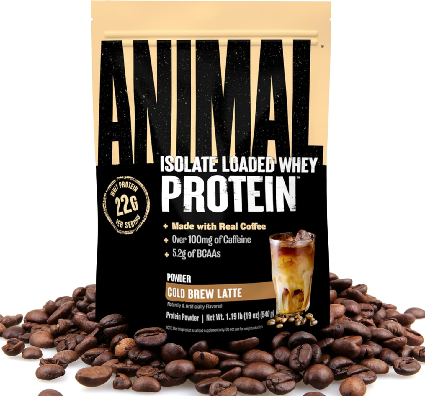 Animal Isolate Loaded Whey Protein Now in Caffeinated Cold Brew Latte ...