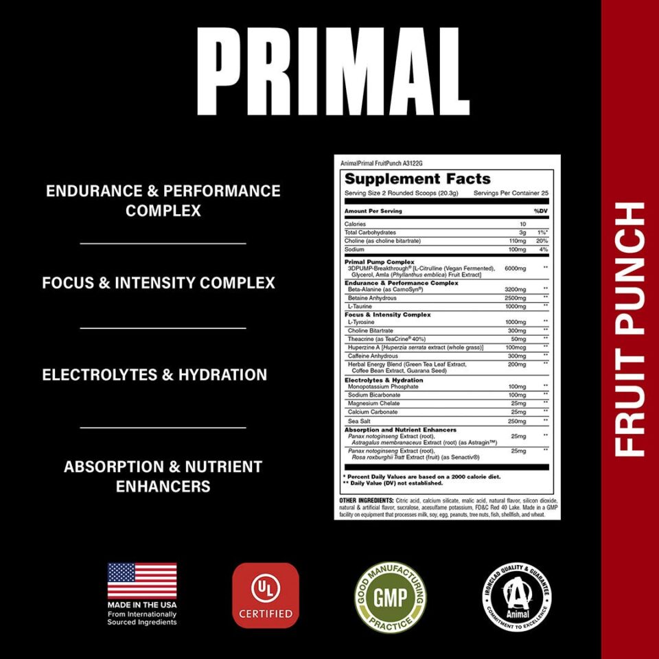 The Animal Double Stack: Primal Pre-Workout and Animal Pak Stacked to Save