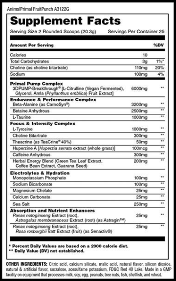 Animal PRIMAL Pre-Workout: Unleash Your Inner Primal