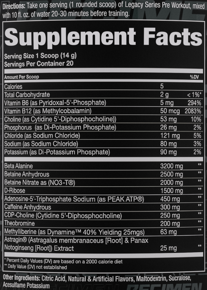 Alpha Prime Supps LEGACY Series Pre-Workout and Pump