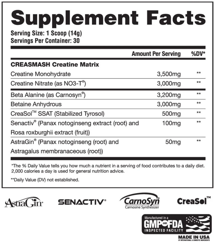 Apollon Nutrition CreaSmash: CreaSol SSAT Upgrades Premium Creatine Matrix