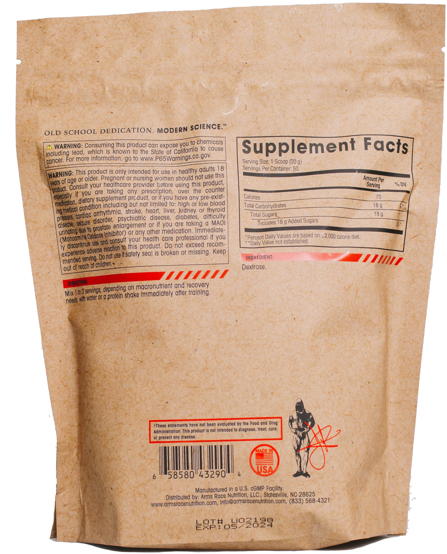 DEXTROSE: The Arms Race Strategy for Quick Energy and Glycogen Reload