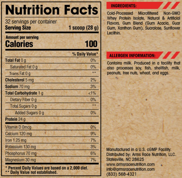 Arms Race Nutrition Elevation: Whey Protein Isolate with Mind-Blowing ... Arms Race Nutrition Elevation: Whey Protein Isolate with Mind-Blowing ...