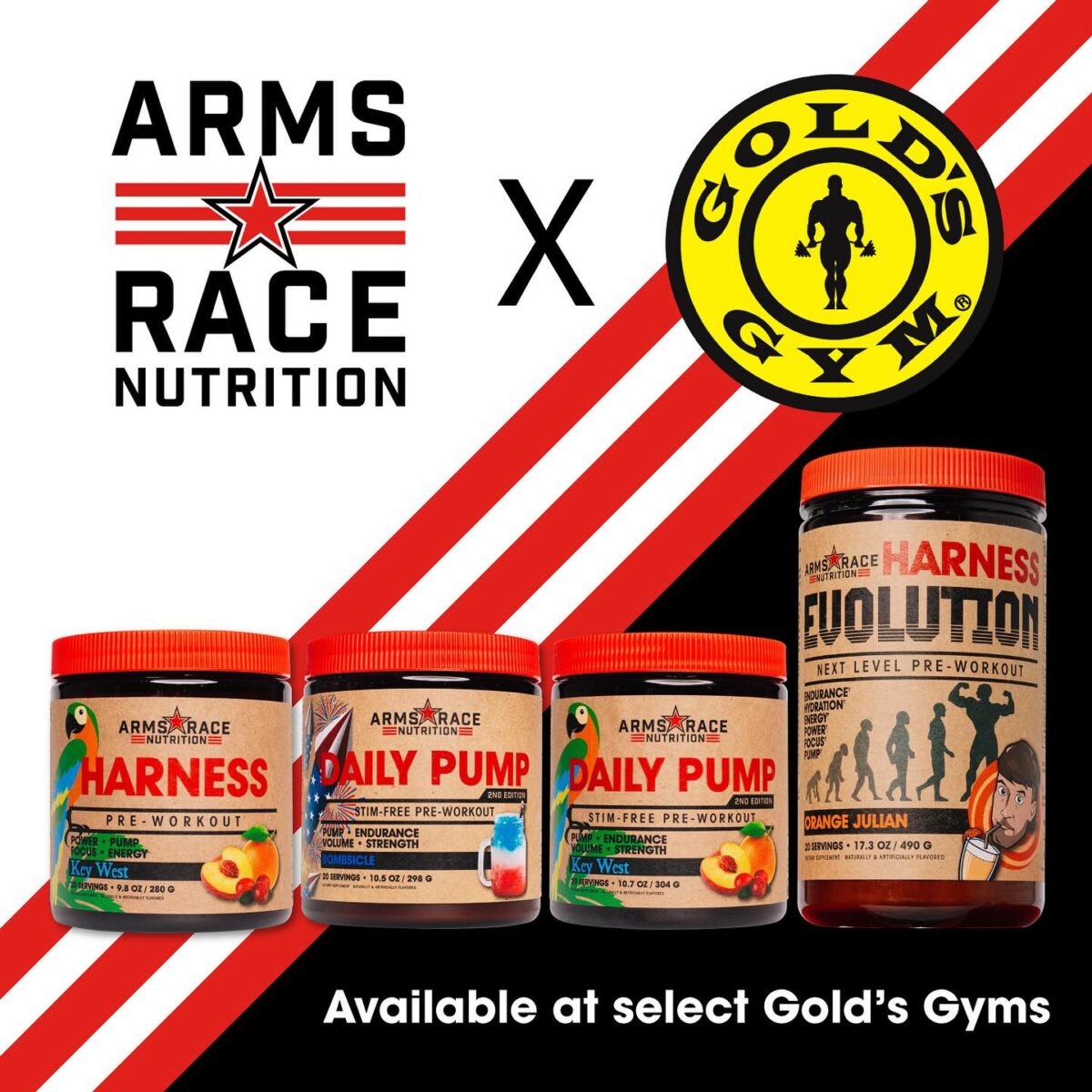 Arms Race Nutrition Now Available at Gold’s Gym - ThaiMedFood