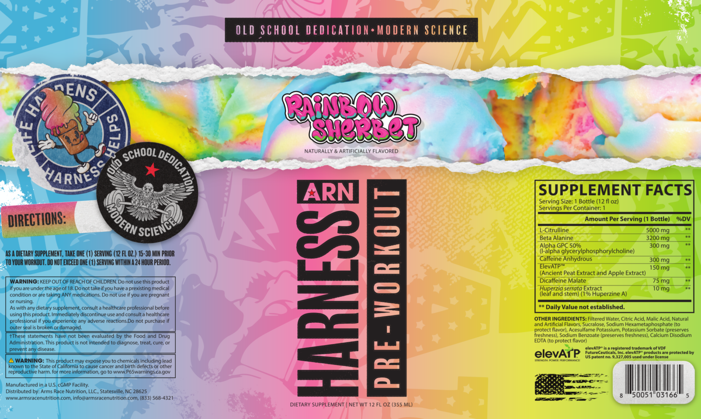 Arms Race Nutrition Harness RTD Pre-Workout Revealed with New Branding