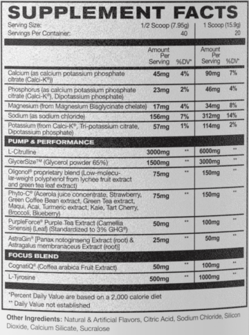 AstroFlav PFP: Pump Focus Performance Stim-Free Pre-Workout