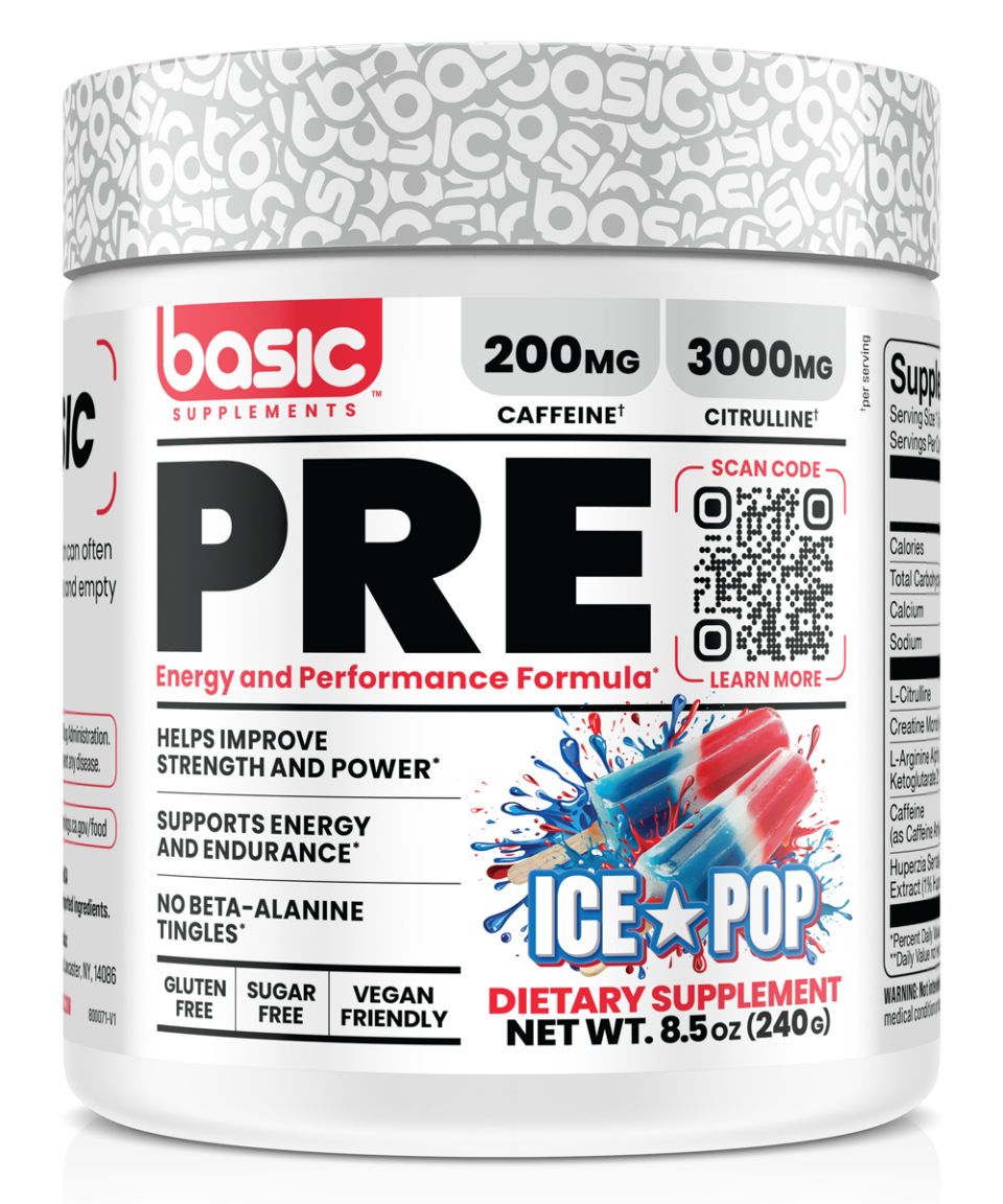 Basic Supplements Basic Pre: Just the Basics For Focus, Energy, and Pump