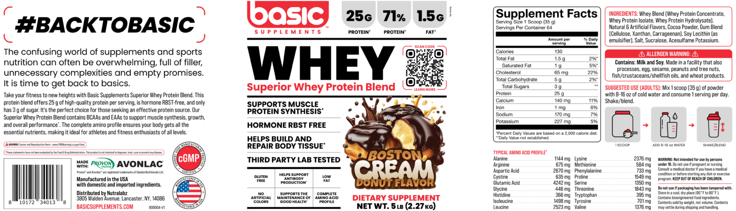 Basic Whey Launches with Glanbia-Disclosed Proteins and Fun New Flavors