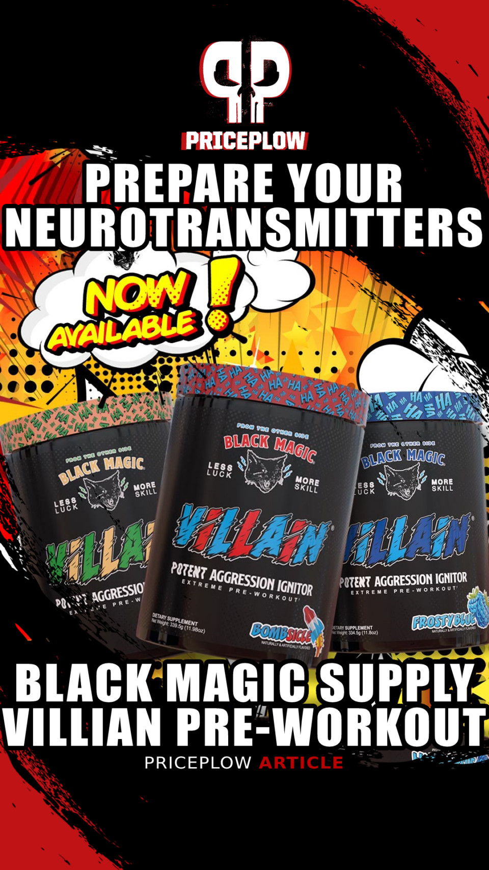 Black Magic Supply VILLAIN: Neurotransmitter-Boosting Nootropic Pre-Workout