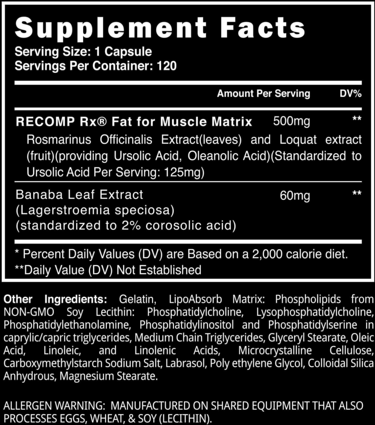 Blackstone Labs Recomp RX: Body Recomposition Done Right