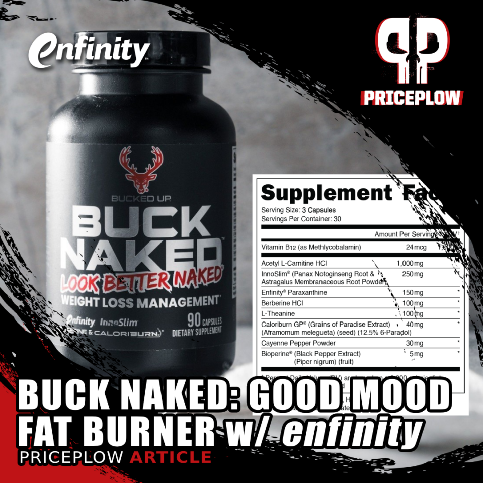 Bucked Up BUCK NAKED: Mood-Boosting Fat Burner Made with enfinity