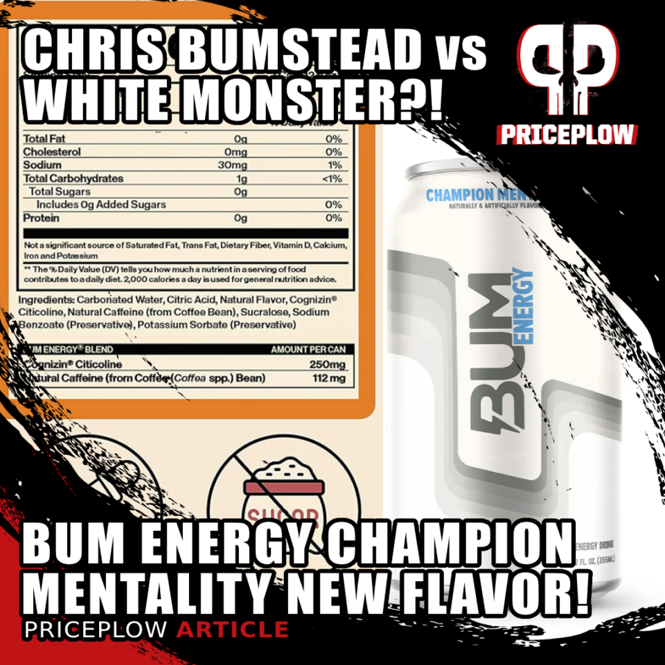 BUM Energy Champion Mentality: Topping the "White" Citrus Grapefruit ...