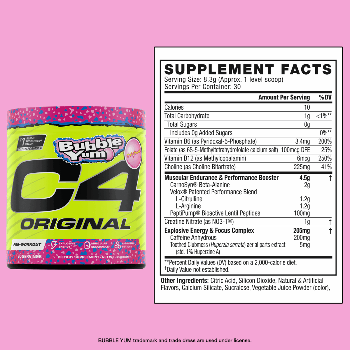 Bubble Yum C4 Original Flavor Extends Cellucor's Iconic Hershey Partnership