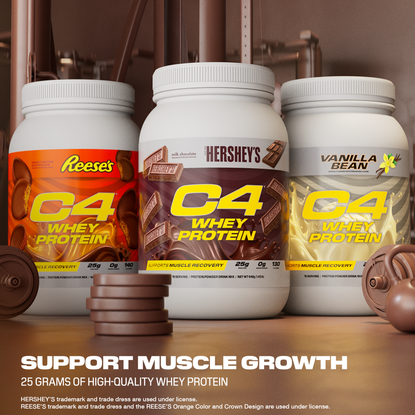 C4 Whey Introduced in the Nutrabolt Hershey Collab... with Real Reese's!