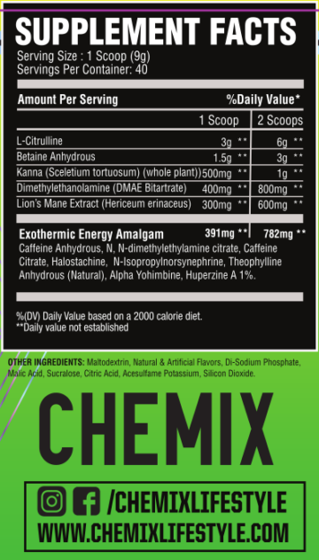 Chemix Pre-Workout V3: Guerilla Chemist's High-Energy Pre Rises Again!