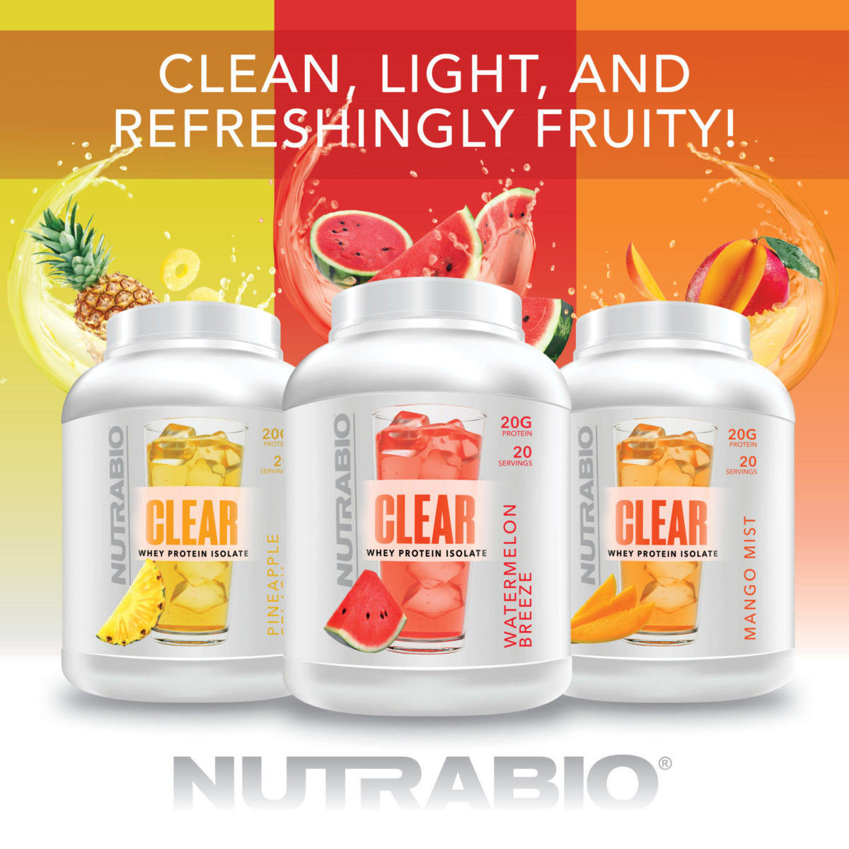 NutraBio Clear Whey Isolate: Light, Refreshing, and Fruity!
