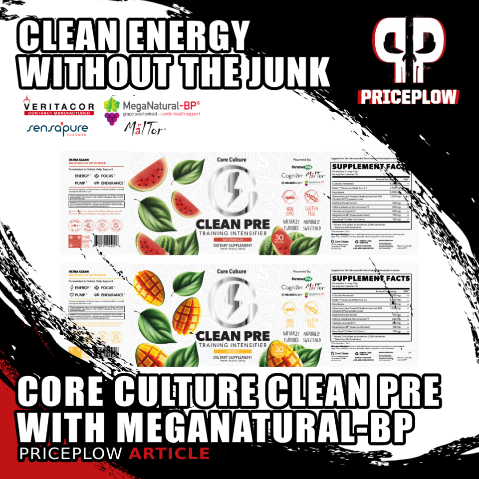 Core Culture Clean Pre: MegaNatural Energy, Focus, and Pump Without the ...