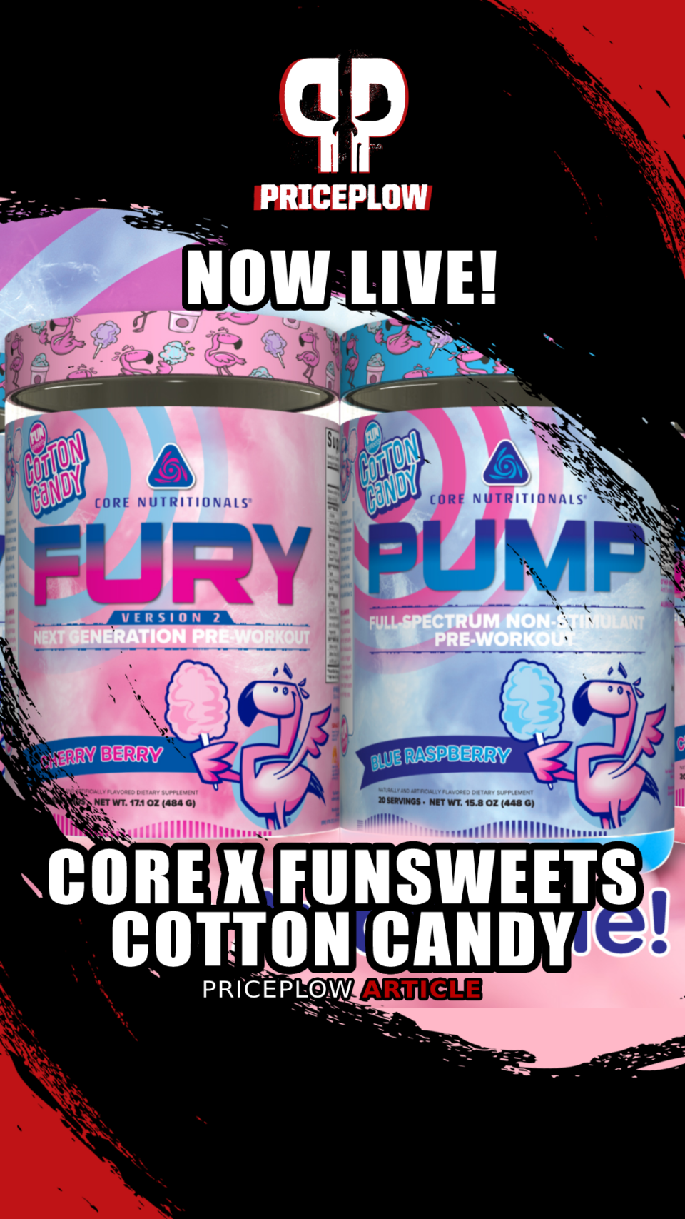 CORE Nutritionals Fun Sweets Cotton Candy Collab Now in 3 Products