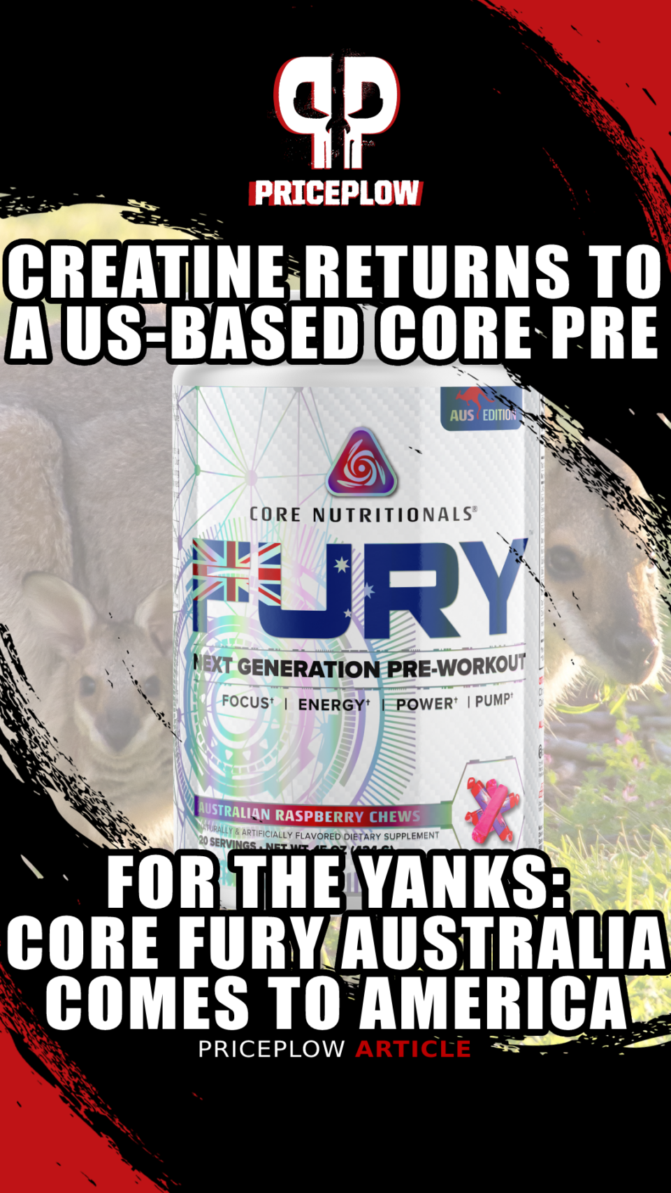 Core FURY AUSTRALIA Brings Creatine Back to a US-Based Core Pre-Workout