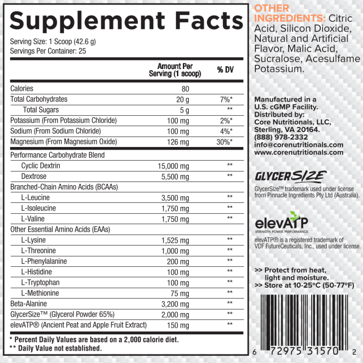 Core INTRA Re-Launched with More Power by Core Nutritionals