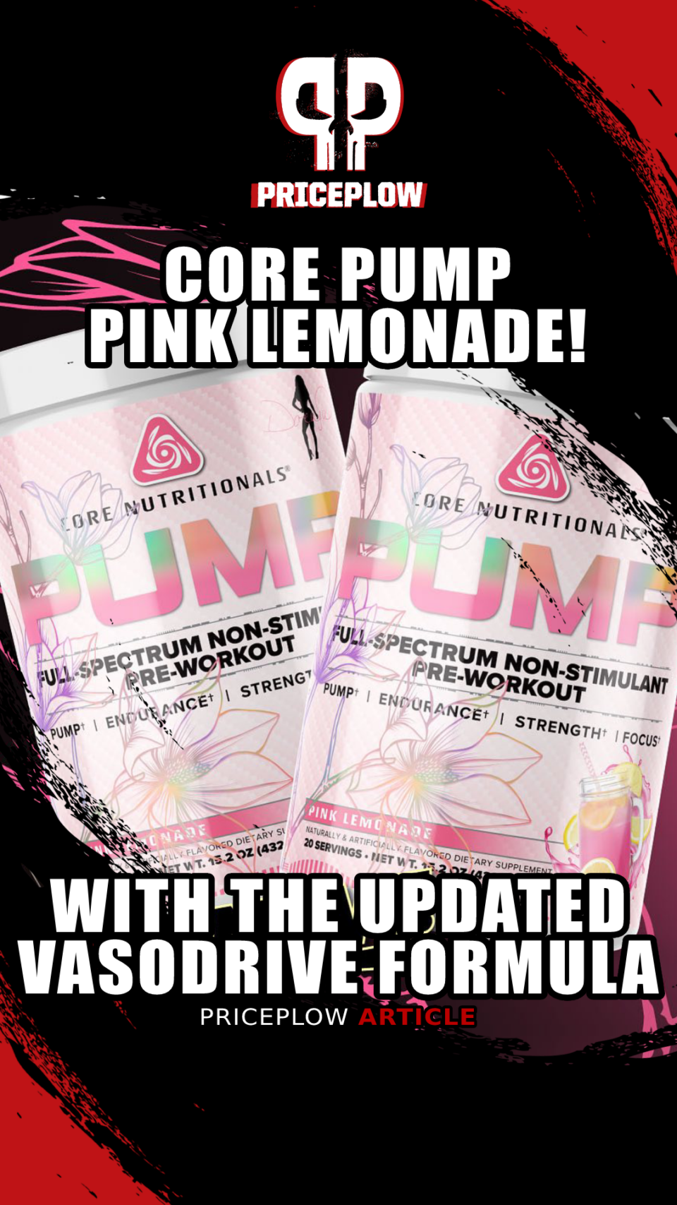 Core Nutritionals PUMP Pink Lemonade: 2023 Olympia Drop