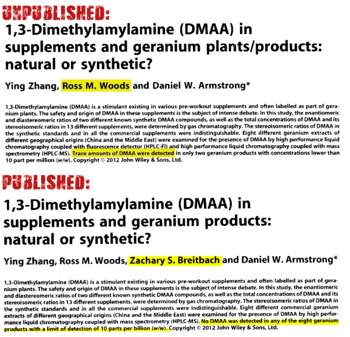 The Ten (Actually 11!) Times DMAA was Found in Nature (in Geraniums)