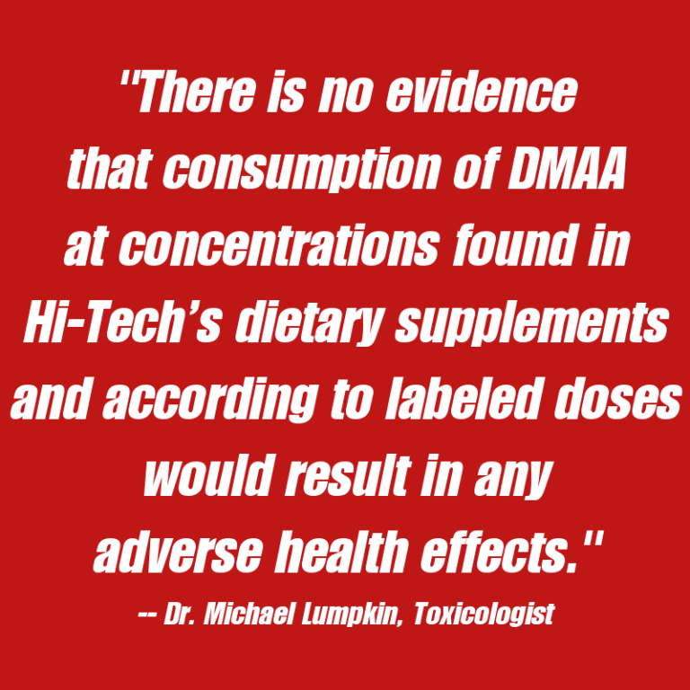 DMAA isn't Unsafe. The Toxicology Report the FDA Doesn't Want You to See