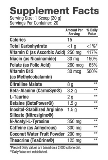 Dymatize Pre W.O. -- A Mainstream Pre Workout that DELIVERS!