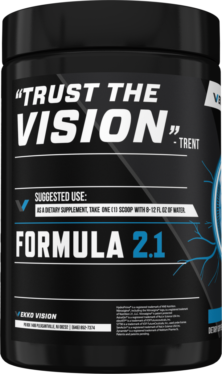 Ekkovision Formula 2.1: New-Gen Pre-Workout with 7 Trademarked Ingredients