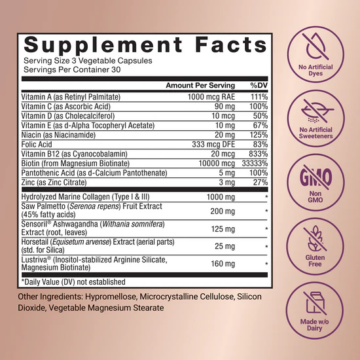 Force Factor Hair Growth Accelerator Chews and Capsules Feature ...
