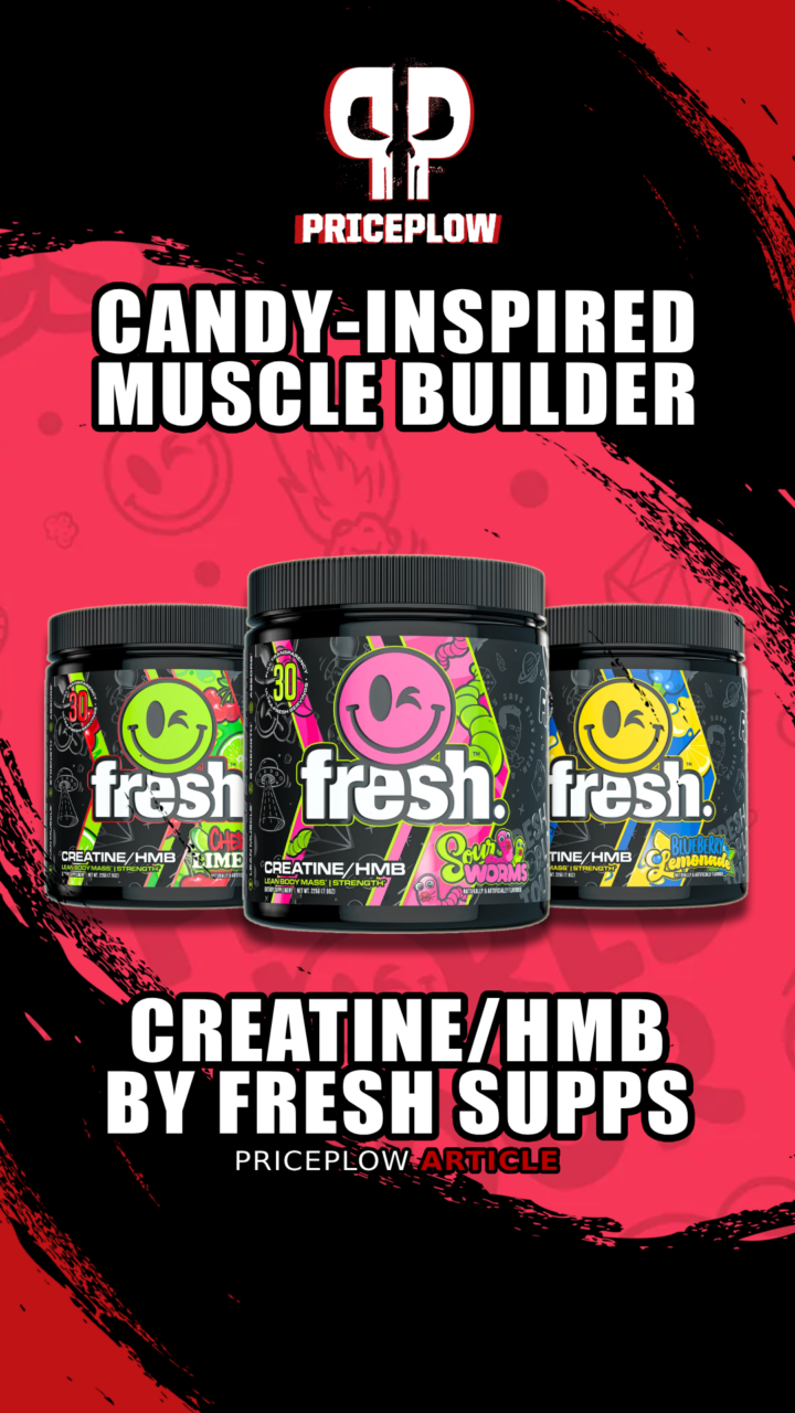 Fresh Supps Creatine/HMB: Dual-Action Muscle Builder in Candy Shop Flavors!