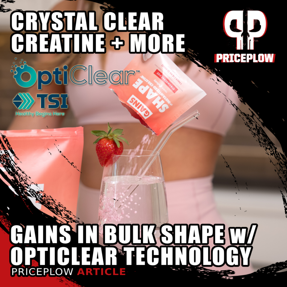 Gains SHAPE: Introducing OptiClear Technology for Crystal-Clear Supplement Delivery