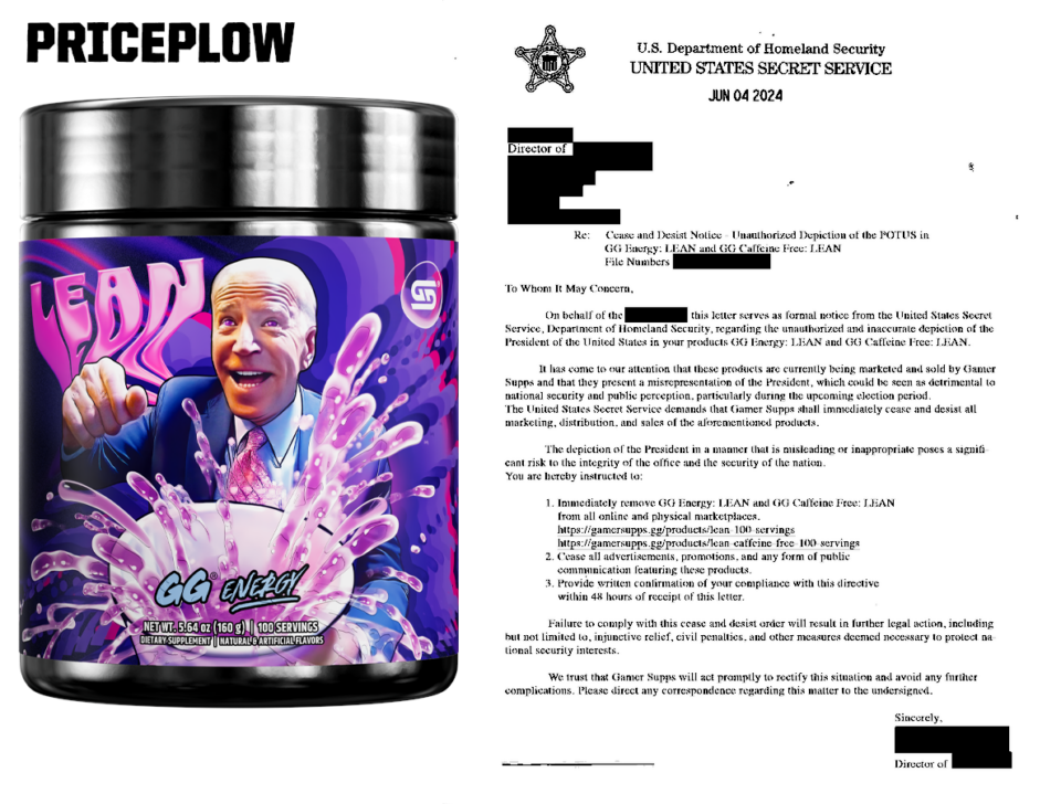 Gamer Supps Receives Cease and Decist from Dept of Homeland Security ...