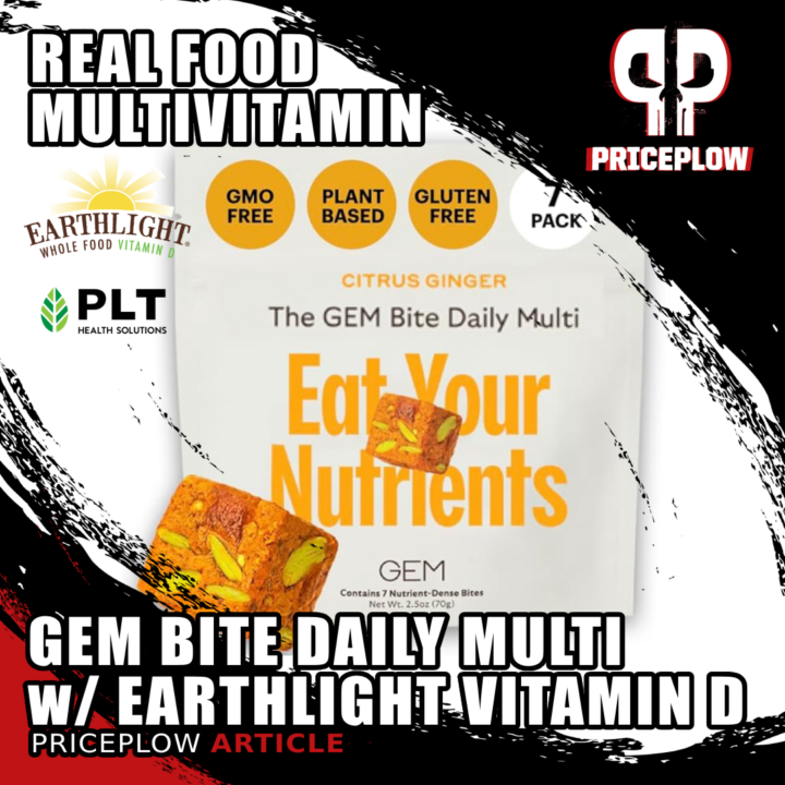 GEM Bite Daily Multi: Real Food Nutrition Featuring Earthlight Mushroom ...