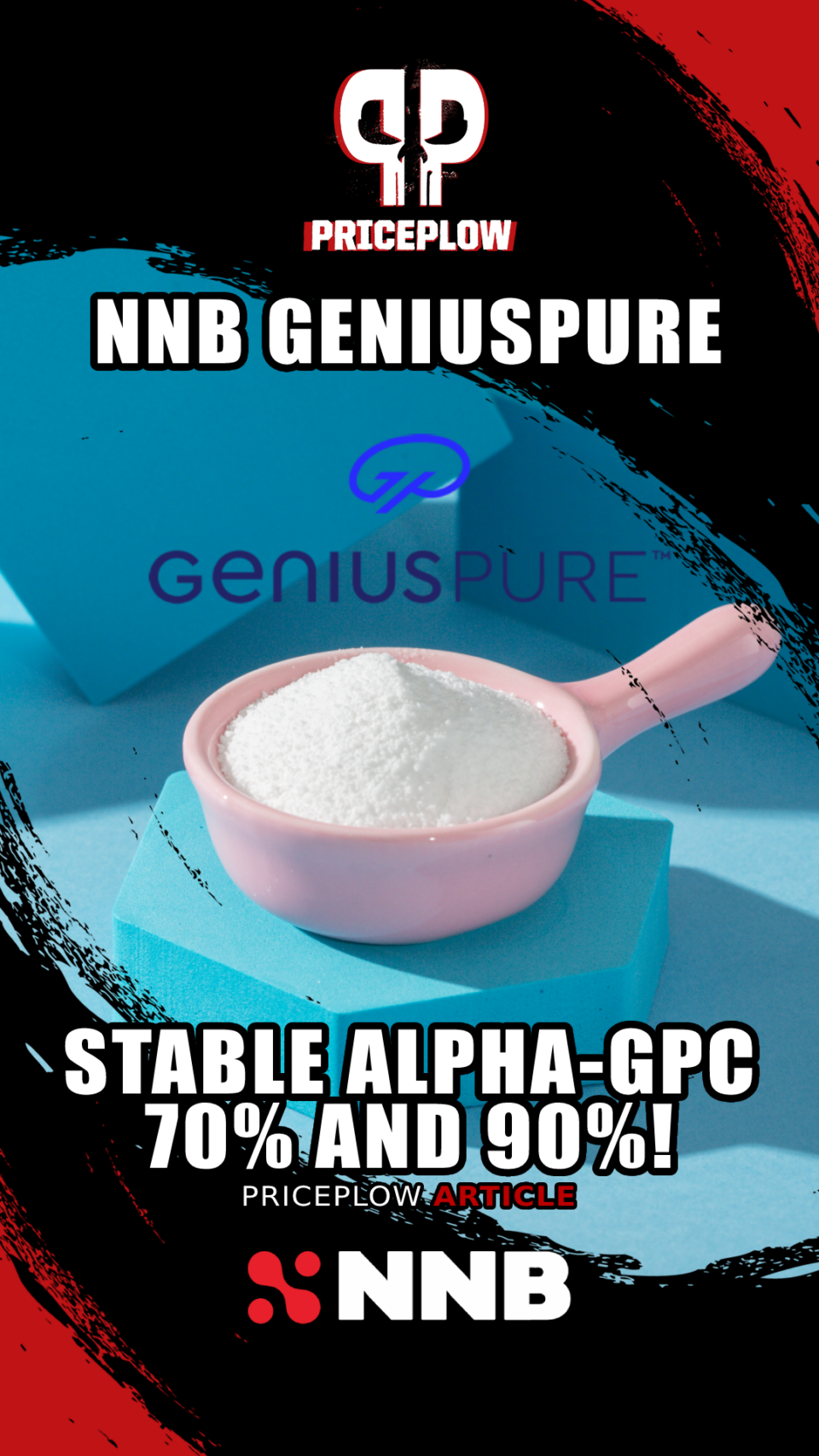 GeniusPure Alpha-GPC: Stable Alpha-GPC 70% and 90% from NNB Nutrition
