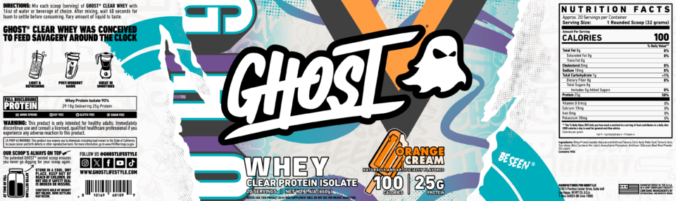 Ghost Clear Whey: Three Refreshing Flavors Join the Permanent Lineup