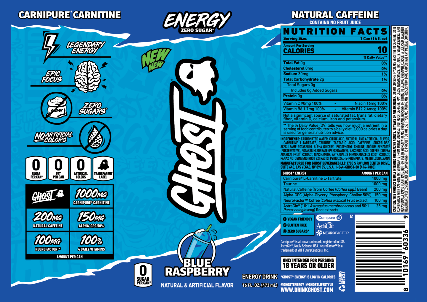 Blue Raspberry Ghost Energy: The Slushie-Inspired Flavor Joins the ...