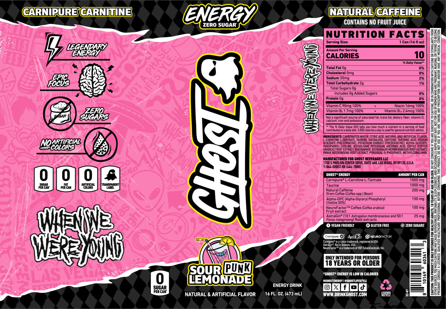 Ghost Energy Sour Punk Lemonade: When We Were Young Festival Collaboration Rocks Las Vegas