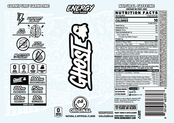 Ghost Energy OG Returns to 16oz Cans: The Original Flavor Gets Full ...