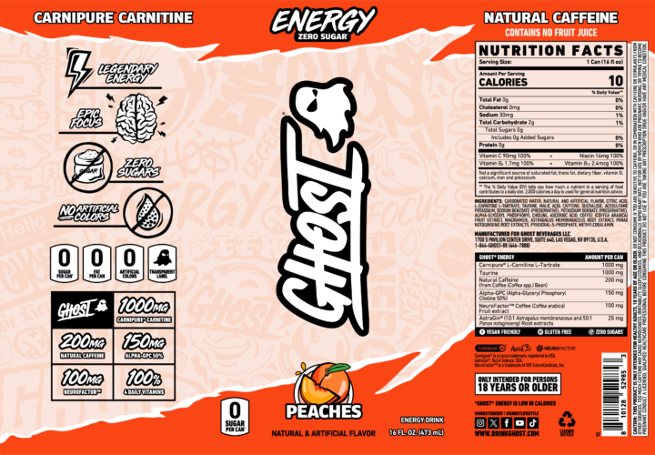 GHOST Energy Peaches: Sweet Success Coming to March Madness 2025