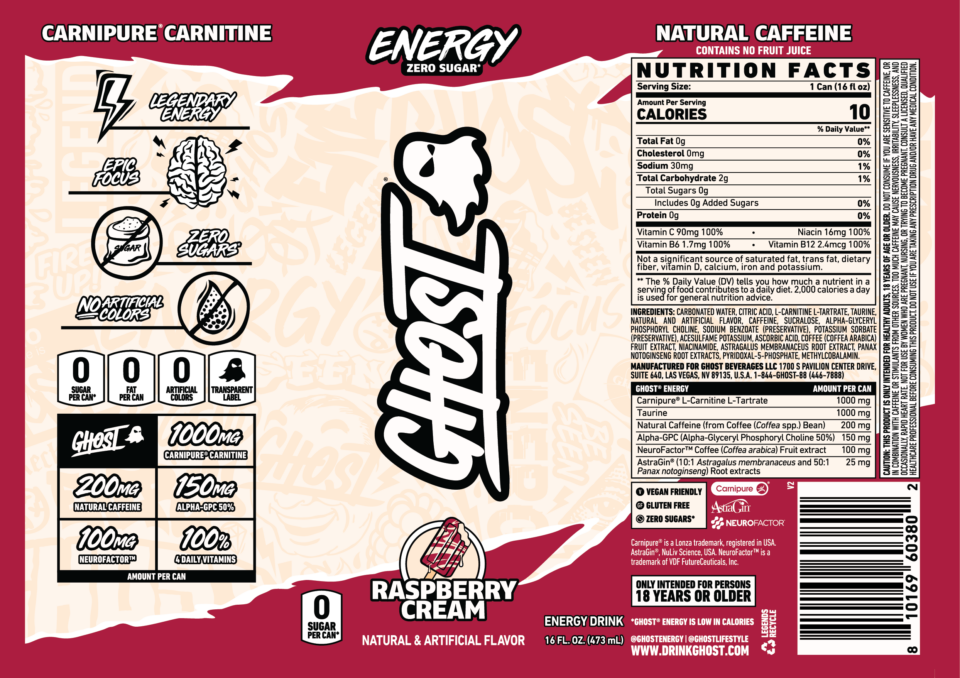 Ghost Energy Raspberry Cream: The Sweet Sibling to Orange Cream