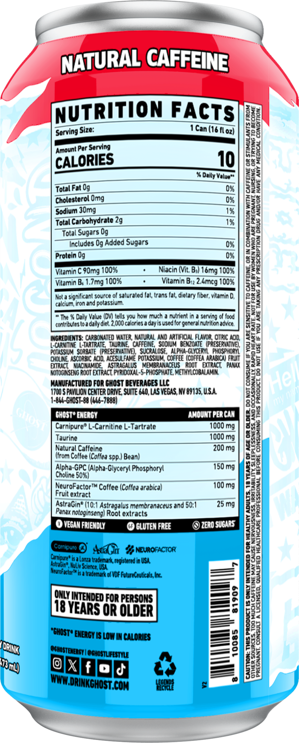 GHOST Energy 'Merica Pop: The Patriotic Rocket Pop Flavor Returns